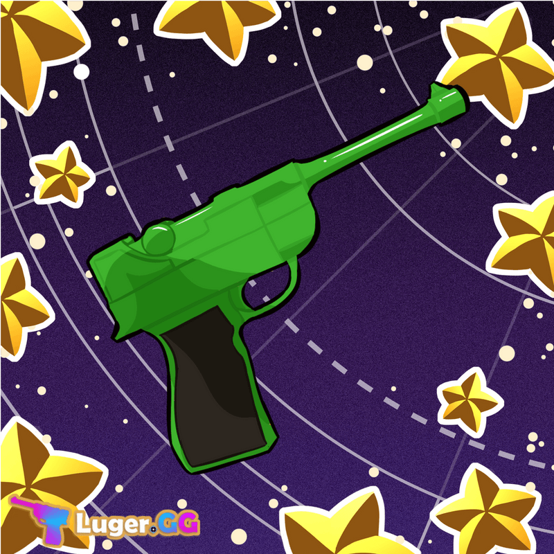 Green Luger Gun