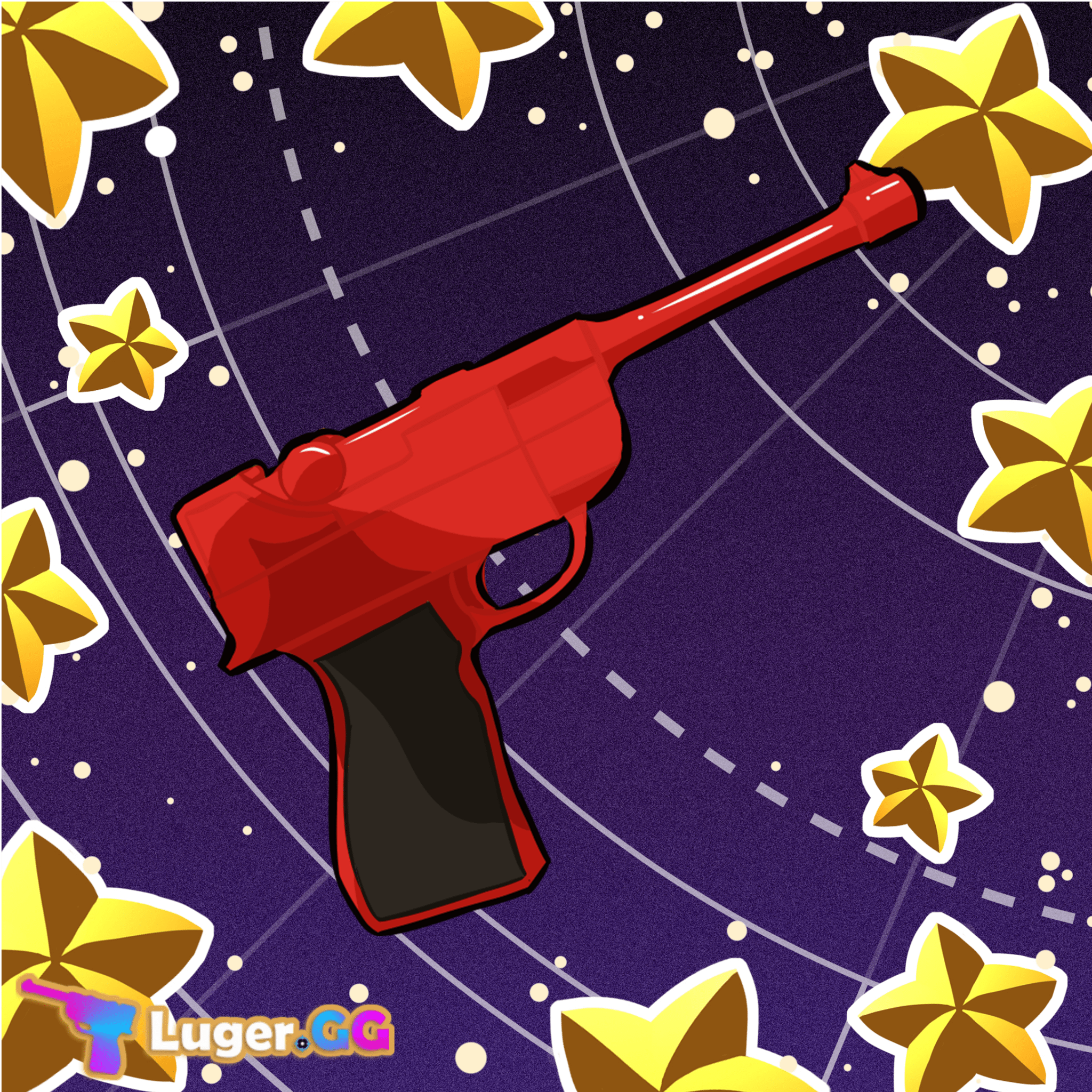 Red Luger Gun